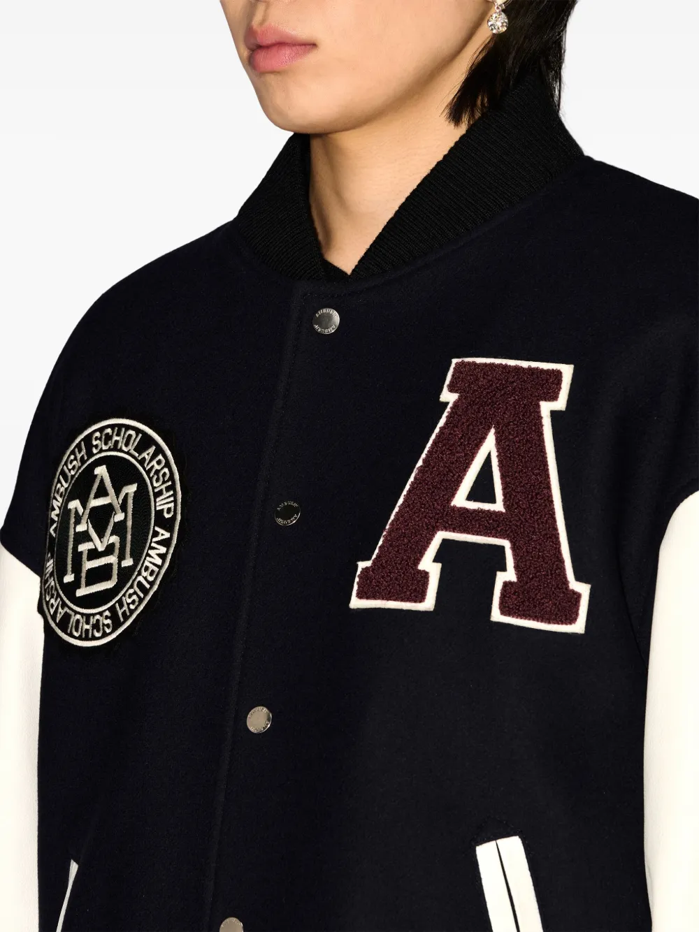 AMBUSH Stadium Bomber Jacket | Blue | FARFETCH