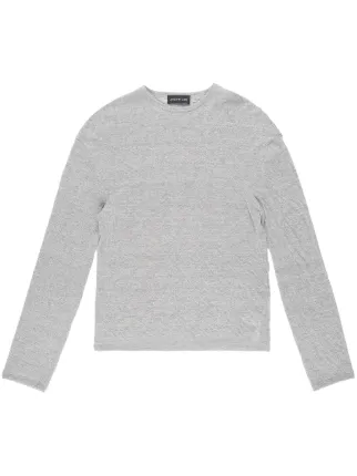 Jacob Lee crinkled-finish crew-neck Jumper | Grey | FARFETCH