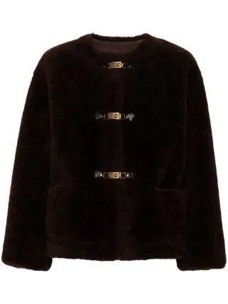 Maje faux-fur Coat | Brown | FARFETCH