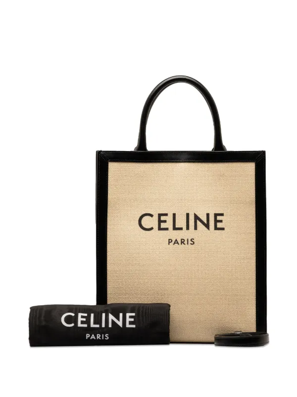 Celine tote bag canvas store