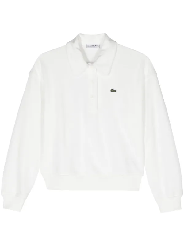 Lacoste Polo En Eponge Blanc FARFETCH FR