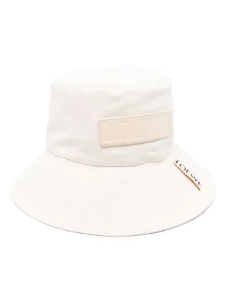 LOEWE logo-patch Canvas Hat | Neutrals | FARFETCH