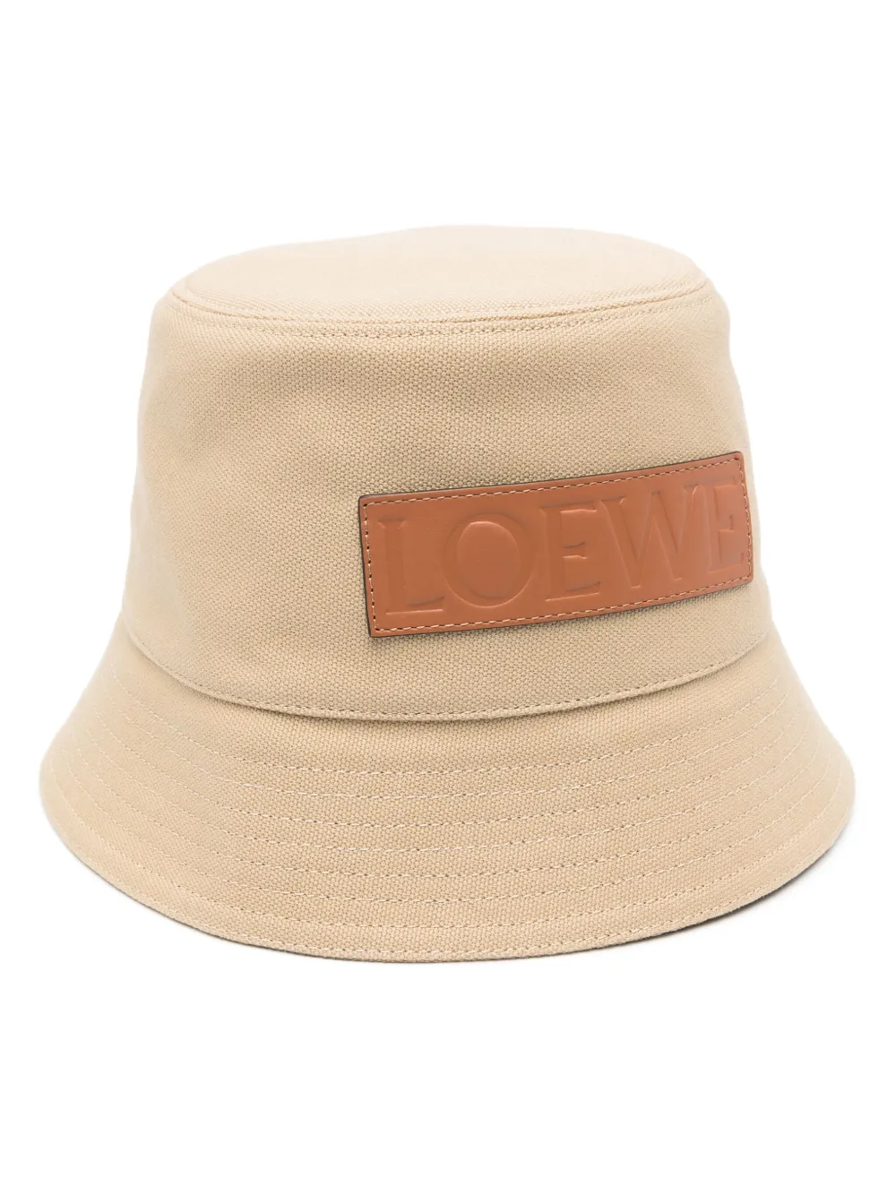 LOEWE logo-patch Canvas Bucket Hat - Farfetch
