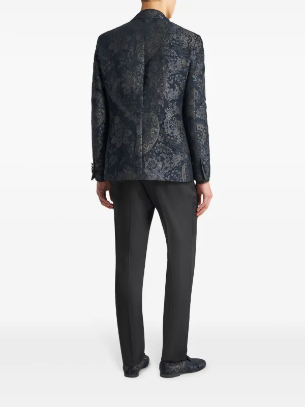 ETRO Paisley Jacquard Blazer | Blue | FARFETCH UK ETRO Paisley Jacquard Blazer | Blue | FARFETCH UK