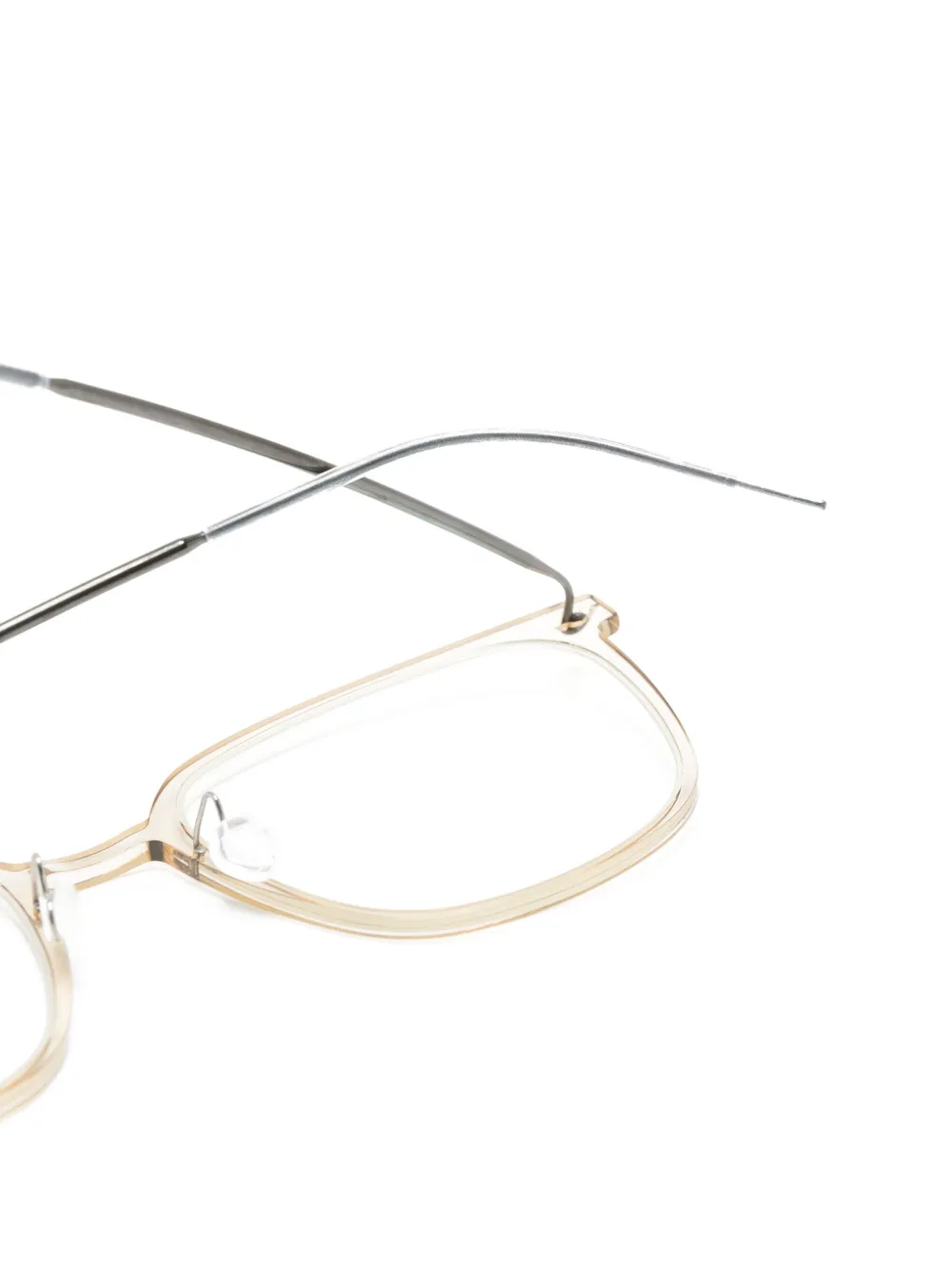 Lindberg 6638 square-frame Glasses | Neutrals | FARFETCH UK