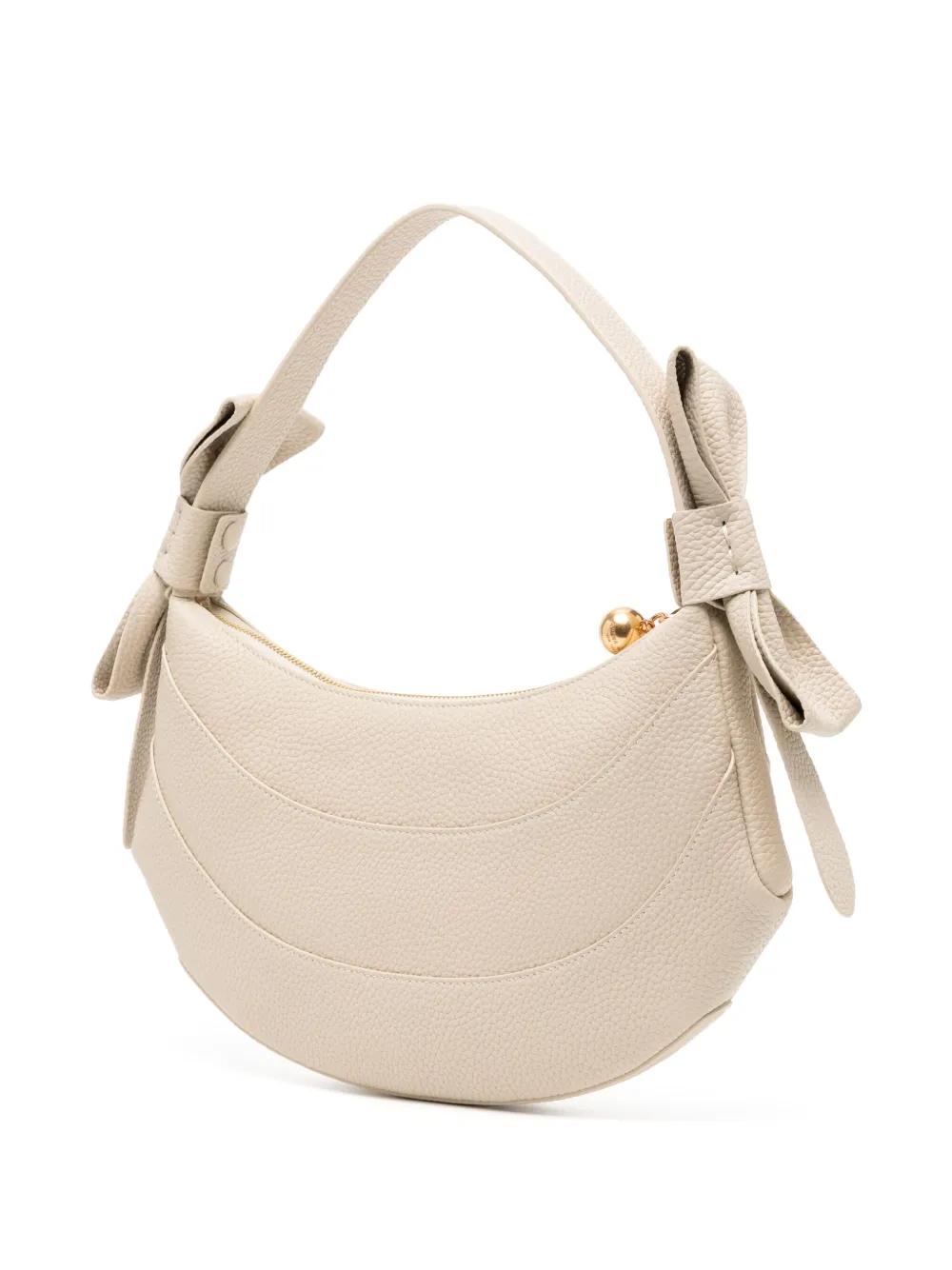 APEDE MOD Togo Curve Bow Leather Shoulder Bag - Farfetch