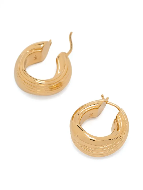 Missoma x Lucy Williams Chunky Entwine Hoop Earrings Gold FARFETCH DE