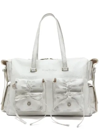 Acne Studios Multipocket Tote Bag | White | FARFETCH