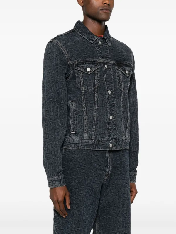 Acne Studios エンボスロゴ デニムジャケット | ブルー Acne Studios エンボスロゴ デニムジャケット | ブルー