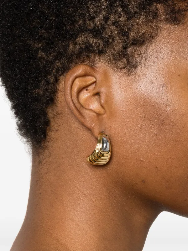 Missoma Wavy Earrings Gold FARFETCH DE