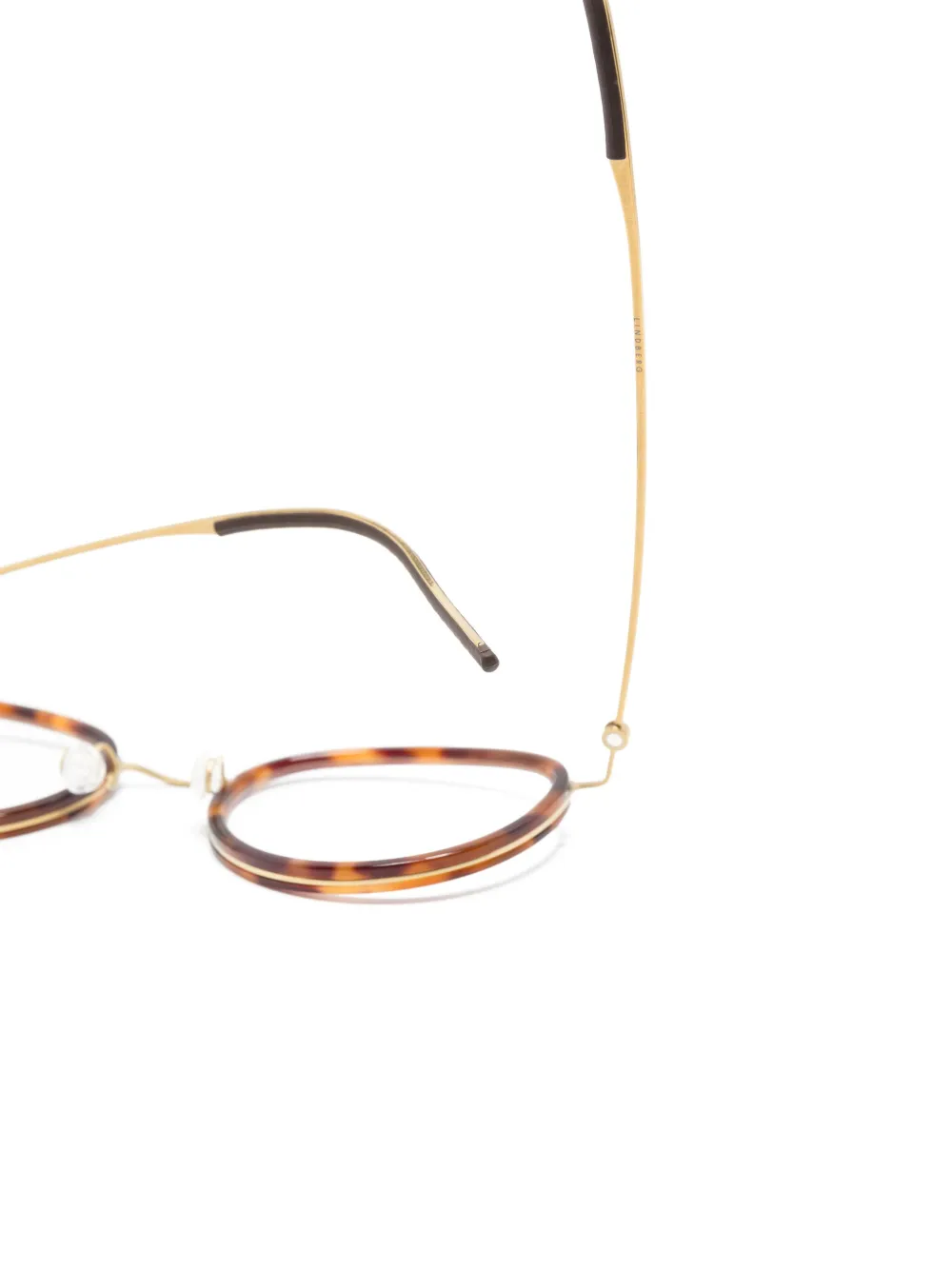 Lindberg Thintanium 5808 oval-frame Glasses | Gold | FARFETCH