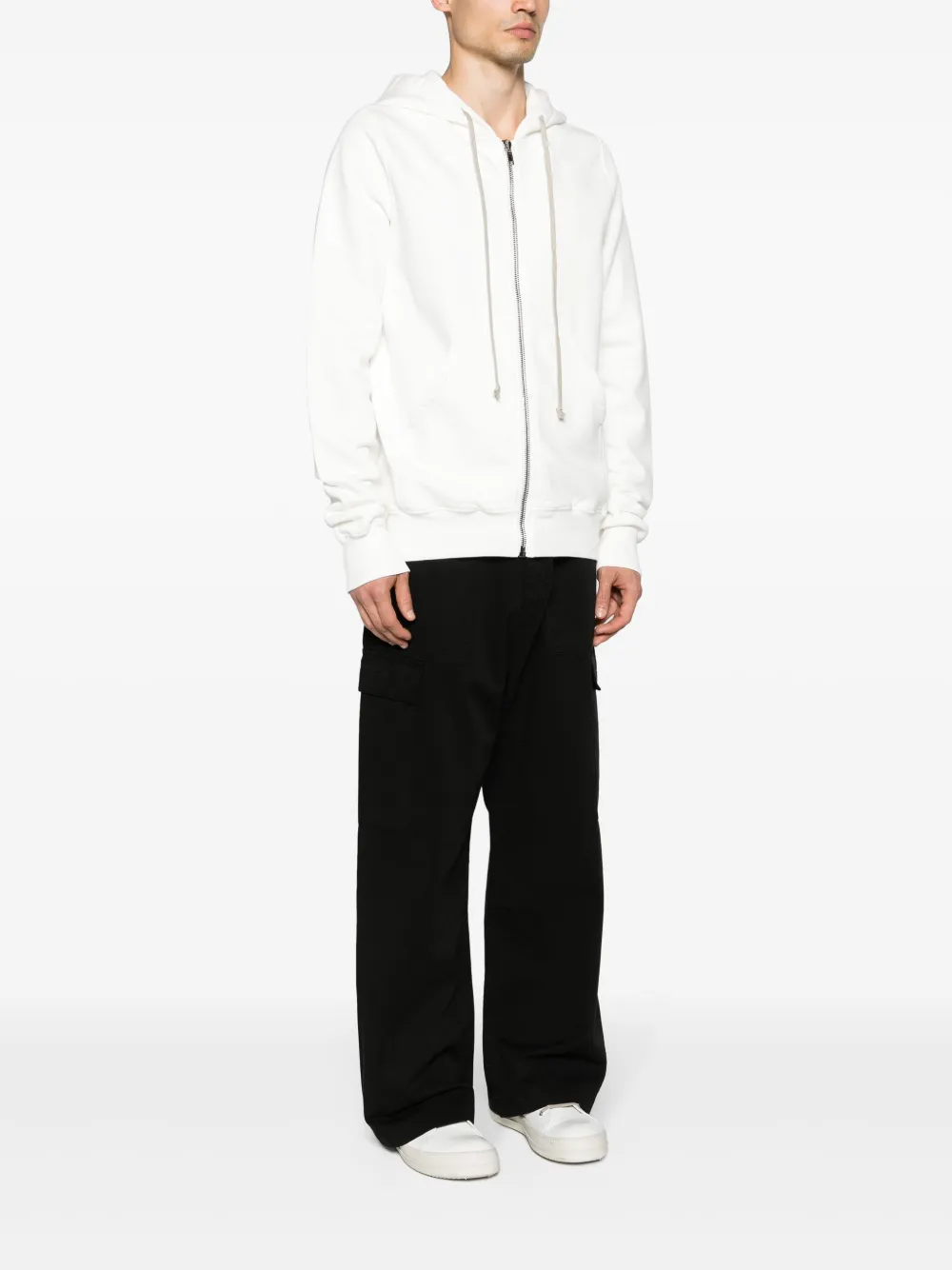 Rick Owens DRKSHDW Jason S zip-up Hoodie | Neutrals | FARFETCH