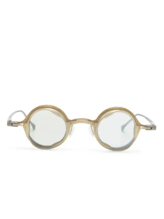 Rigards clip-on-lenses round-frame Glasses | Grey | FARFETCH AE