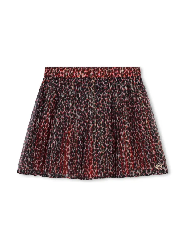 Michael Kors Kids animal print Mini Skirt Red FARFETCH CA