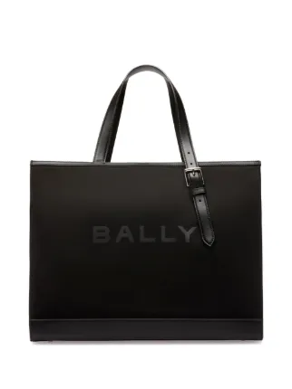 Bally logo-print Tote Bag | Black | FARFETCH