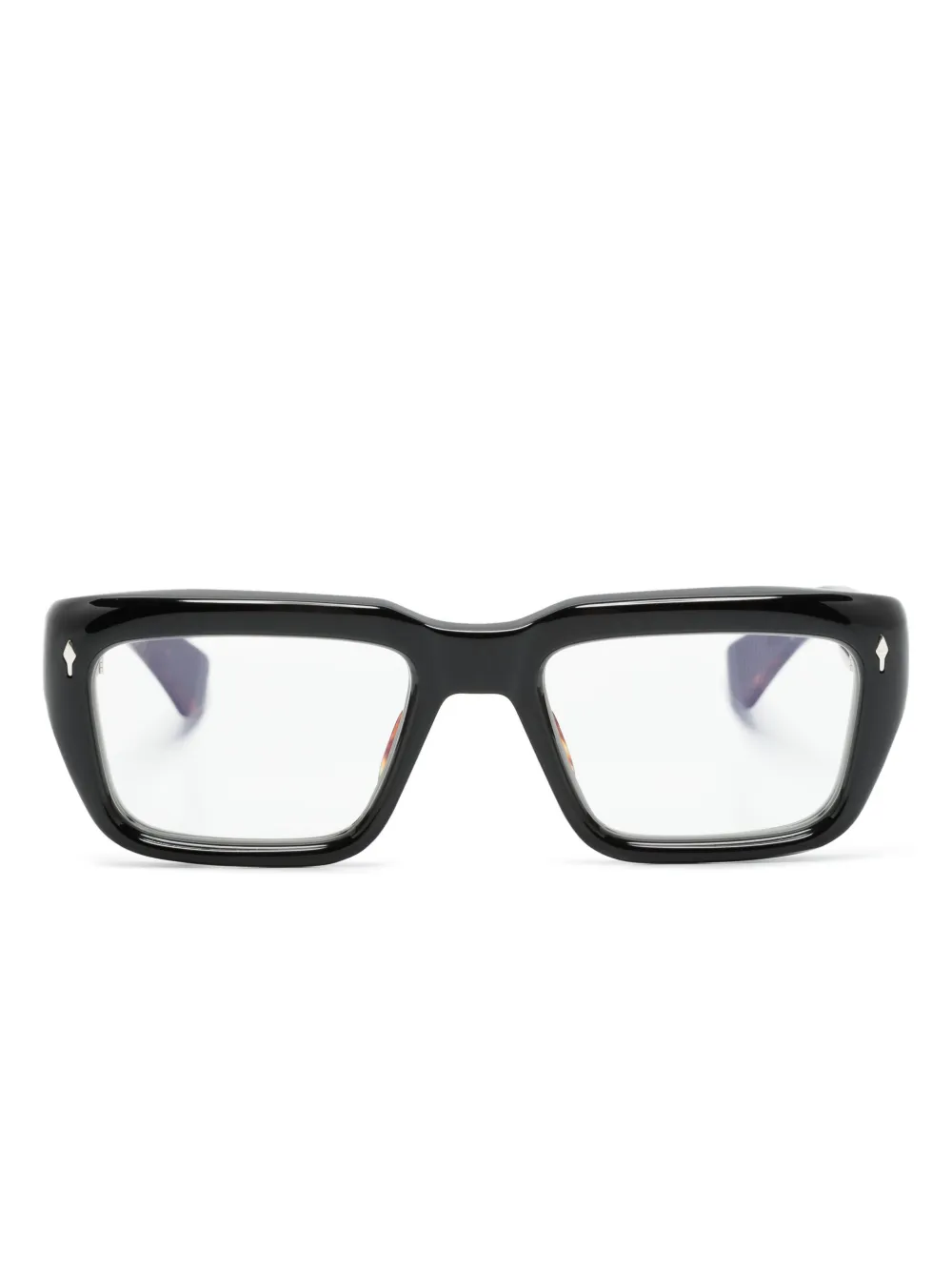 Jacques Marie Mage Walker rectangle-frame Glasses | Black | FARFETCH AO
