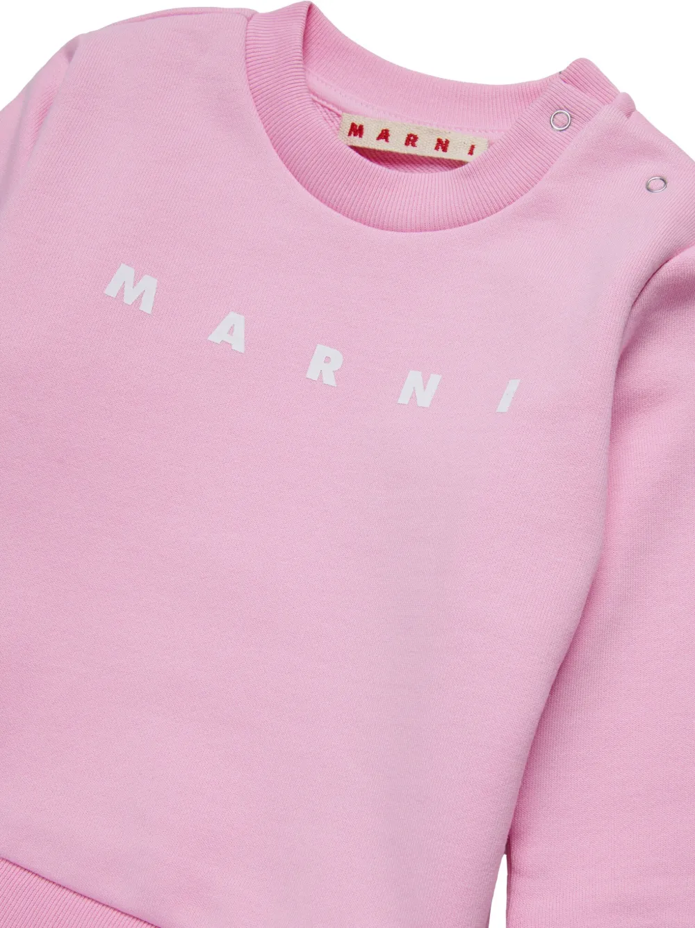 Marni Kids logo-print Sweatshirt | Pink | FARFETCH