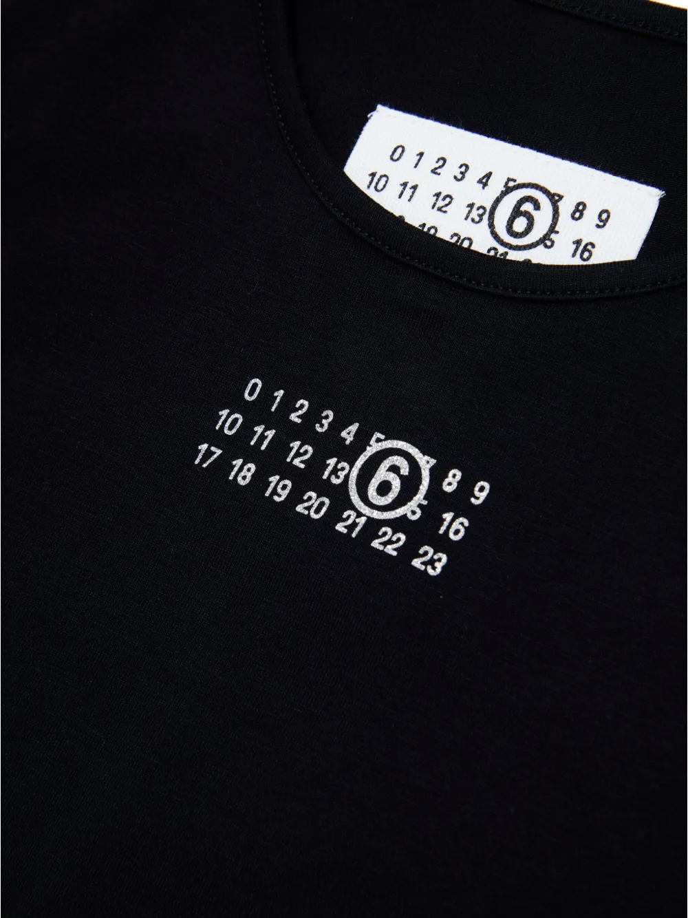 MM6 Maison Margiela Kids logo-print long-sleeve T-shirt | Black | FARFETCH