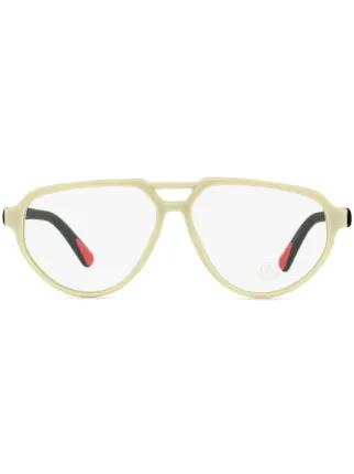 Moncler Eyewear pilot-frame Glasses | Neutrals | FARFETCH