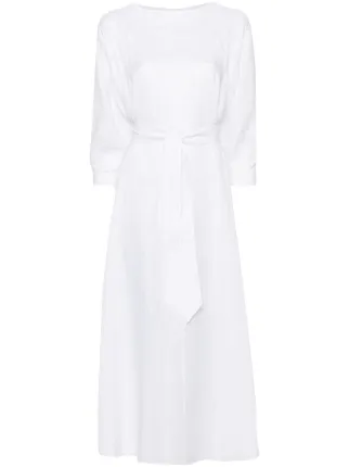 Loro Piana Ruth Linen Maxi Dress | White | FARFETCH ID