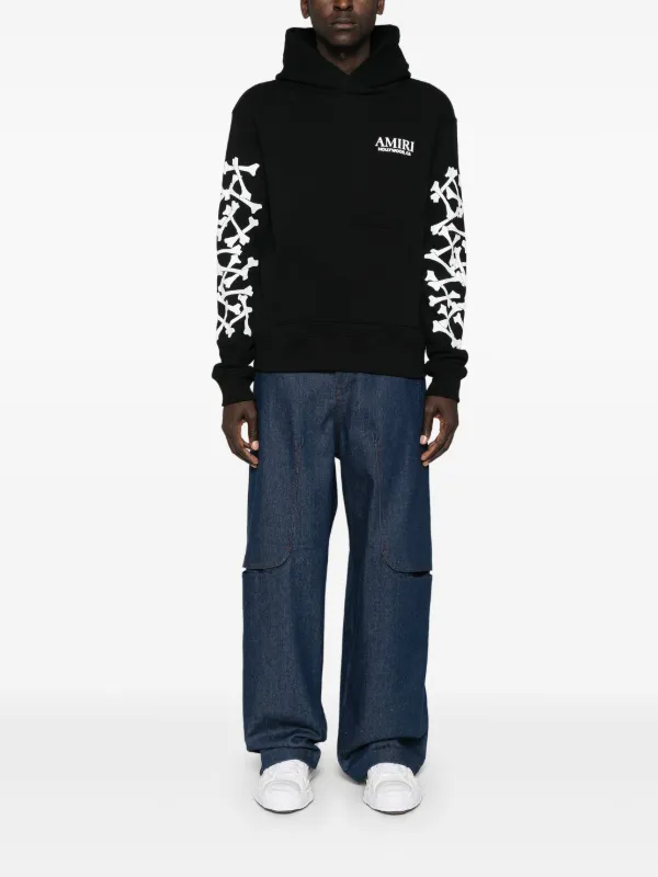 AMIRI Bones Stacked パーカー | ブラック | FARFETCH JP AMIRI Bones Stacked パーカー | ブラック | FARFETCH JP