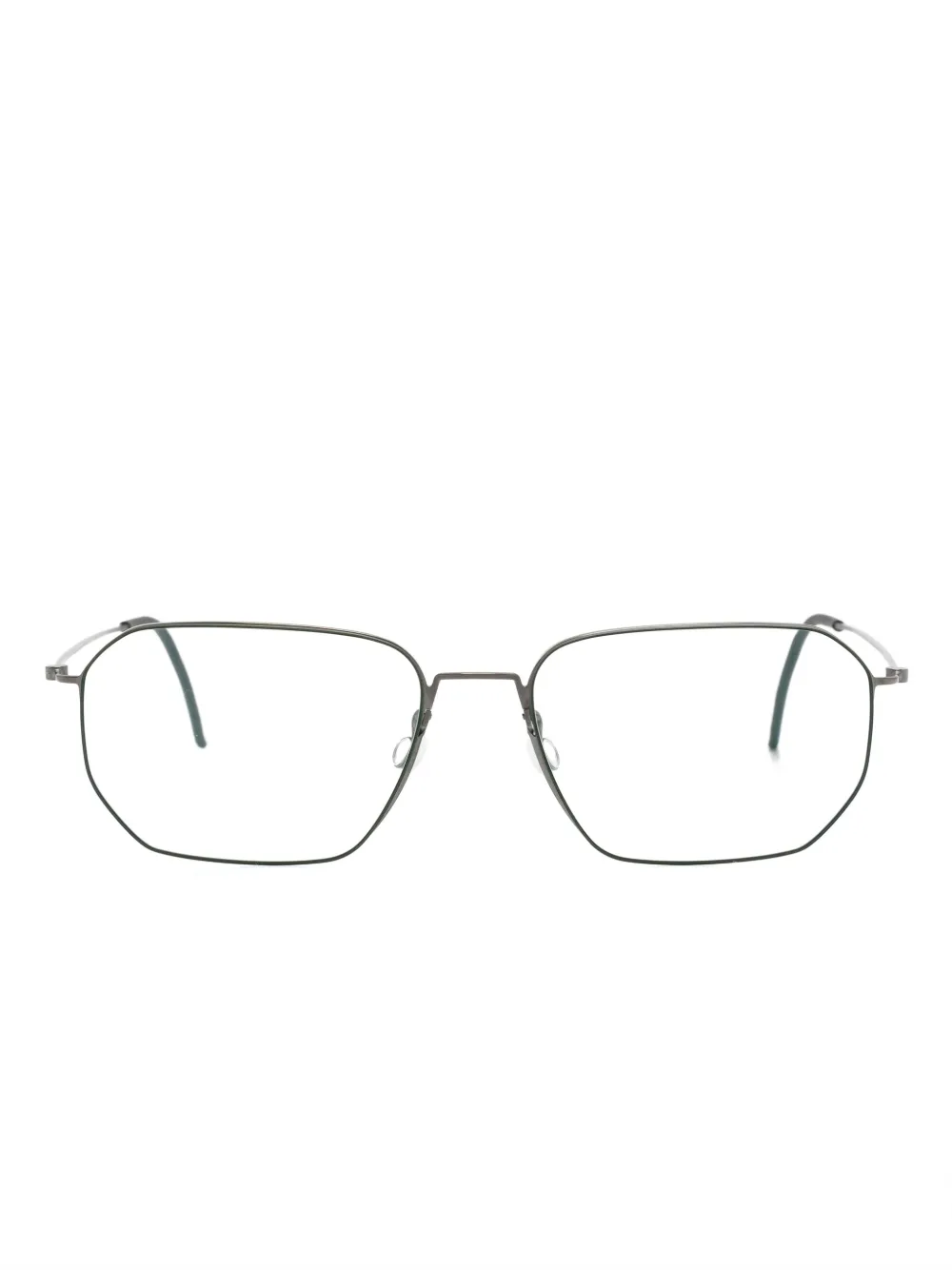 Lindberg rectangle-frame Titanium Glasses | Grey | FARFETCH UK