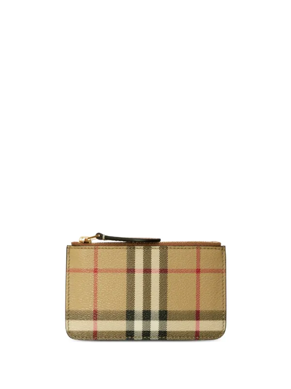 Burberry check purse store