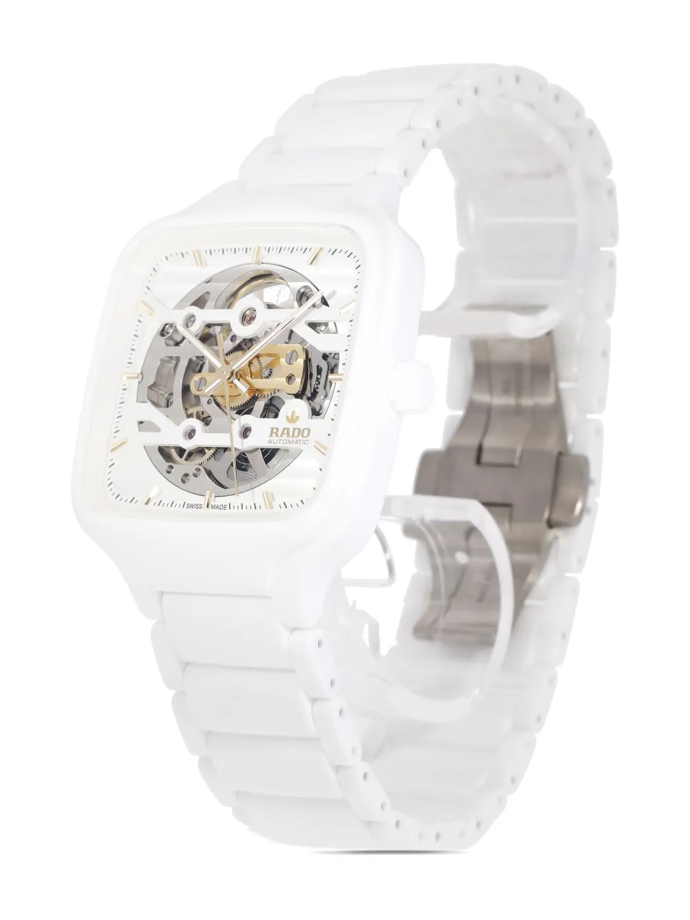 Rado True Square Automatic Skeleton 38mm | White | FARFETCH UK