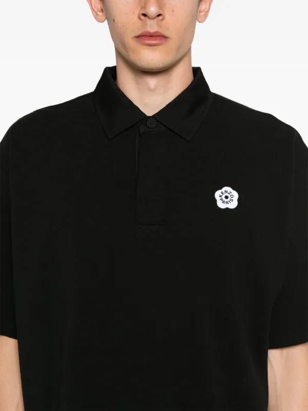 Kenzo Boke Flower 2.0 polo shirt men Organic Cotton L Black