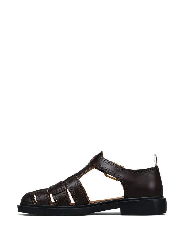 Thom Browne フィッシャーマン サンダル | ブラウン | FARFETCH JP Thom Browne フィッシャーマン サンダル | ブラウン | FARFETCH JP