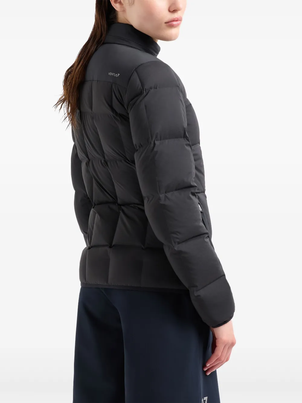 Ea7 Emporio Armani Ventus 7 Puffer Jacket | Black | FARFETCH