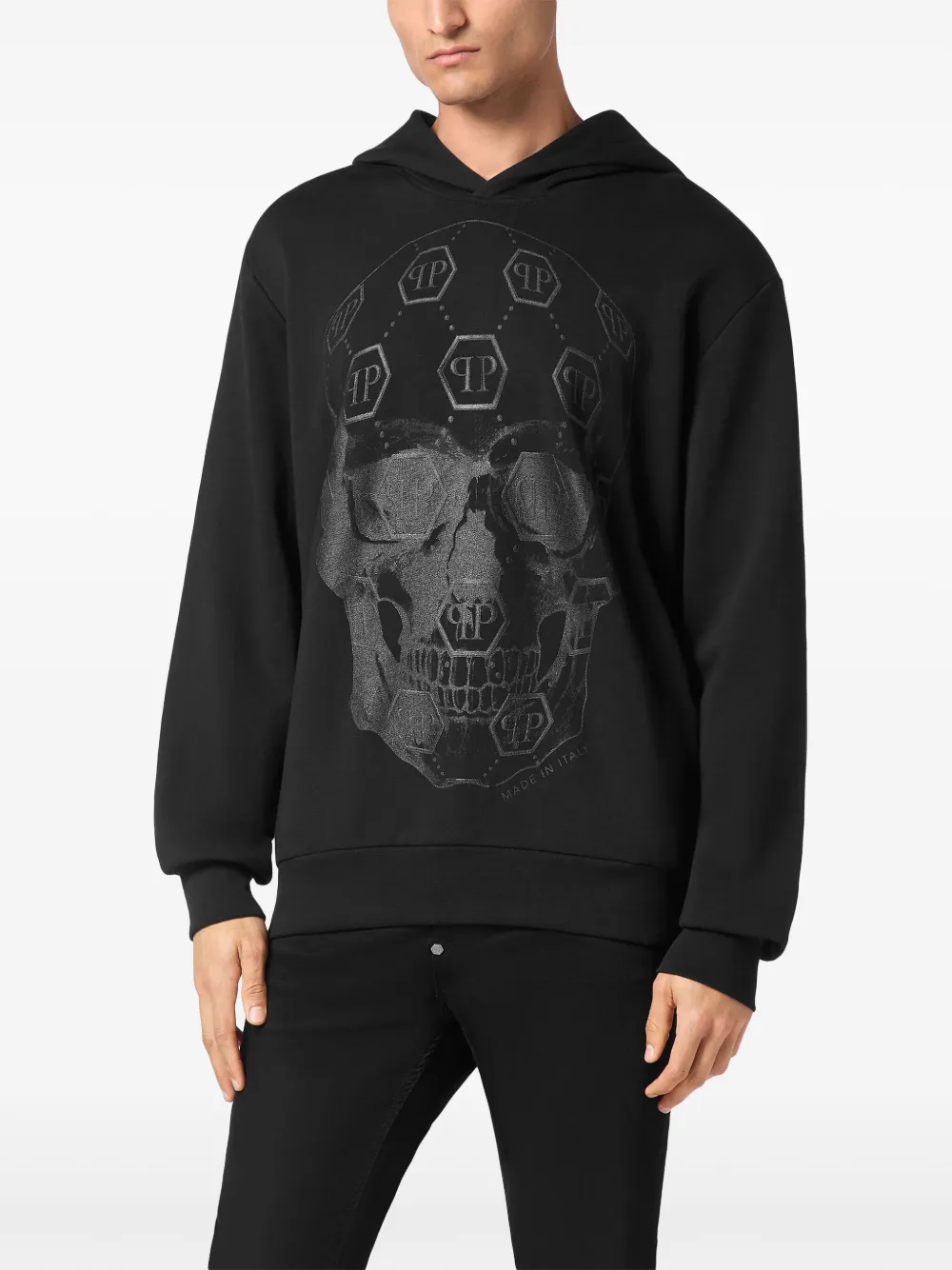 Philipp Plein skull-print Hoodie | Black | FARFETCH