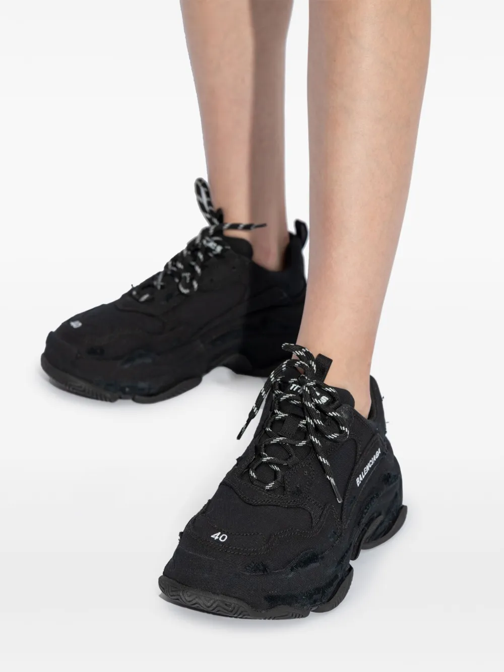 Balenciaga Triple S Sneakers | Black | FARFETCH