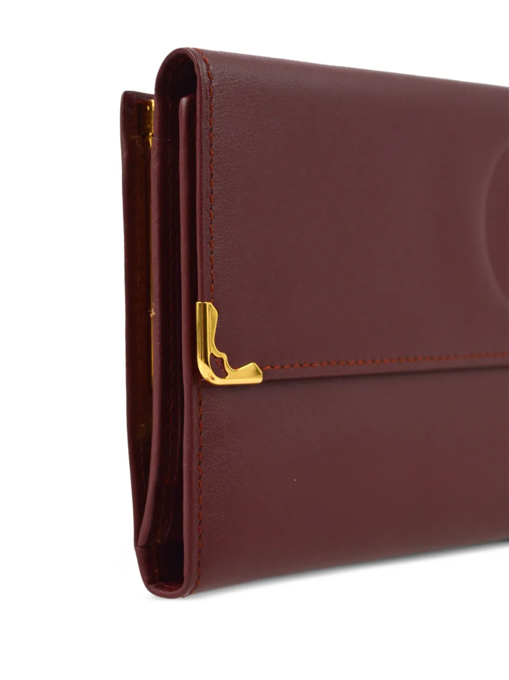 Cartier 1990-2000s logo-embossed Continental Wallet | Red | FARFETCH