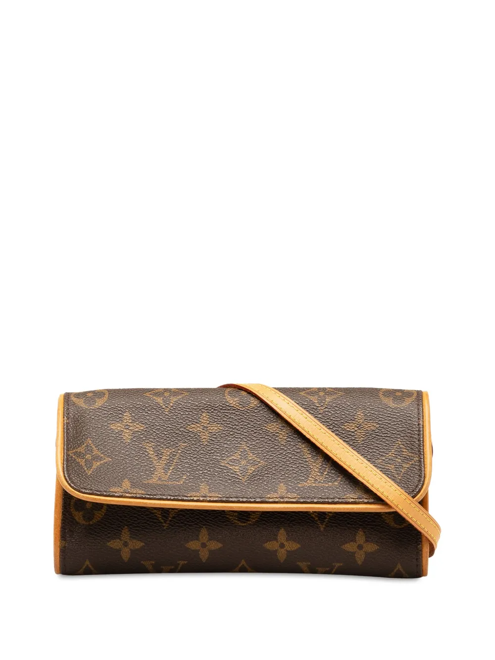 Louis Vuitton Pre-Owned 2000 Monogram Pochette Twin PM Crossbody Bag ...