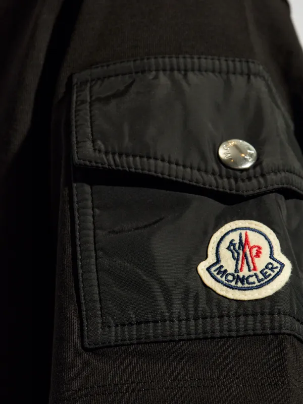 Black moncler logo store