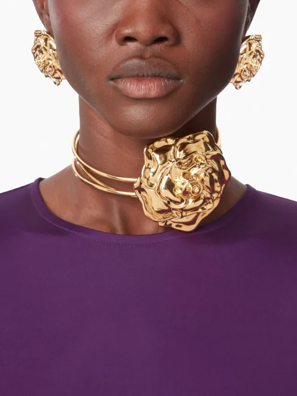 Rose choker necklace store