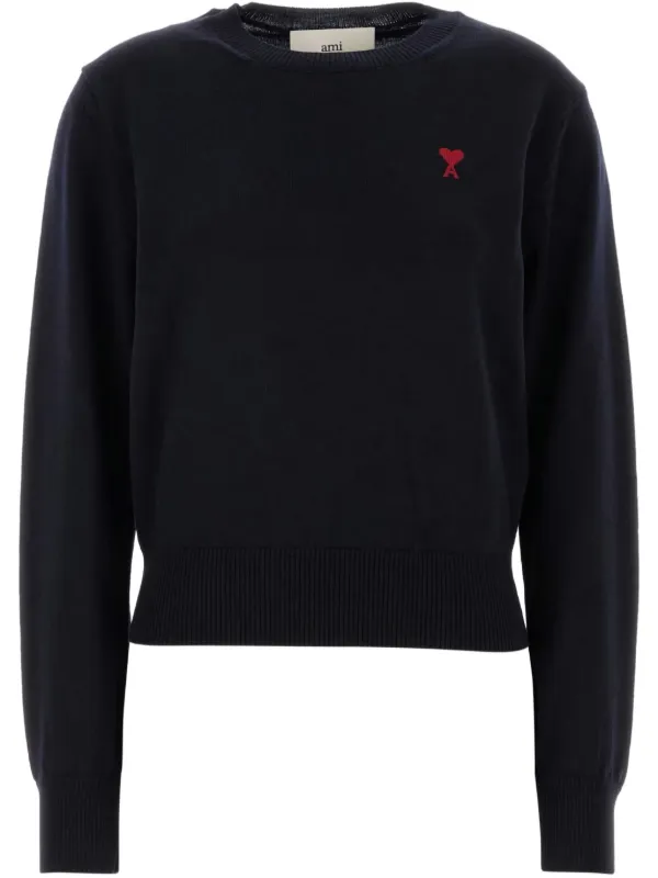 AMI Paris Ami De Coeur セーター | ブルー | FARFETCH JP AMI Paris Ami De Coeur セーター | ブルー | FARFETCH JP