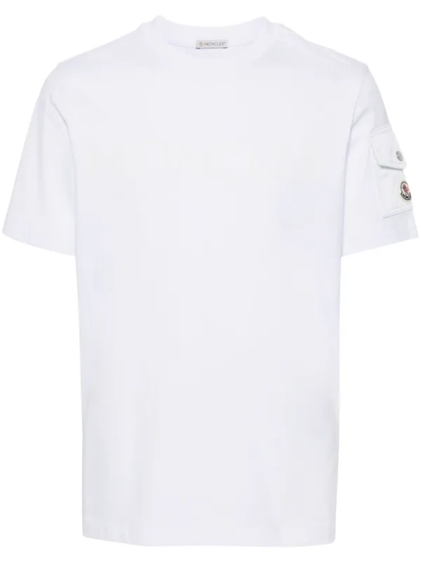 Mens moncler t shirt white store
