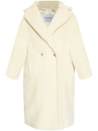 Max Mara 테드걸 코트 | 화이트 | FARFETCH KR