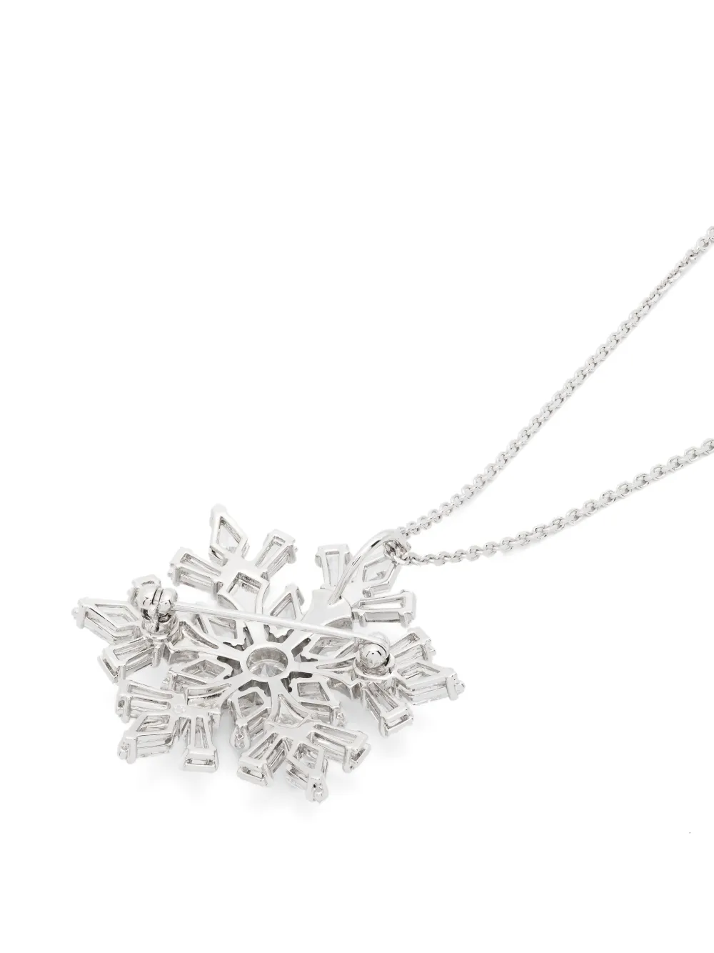 Swarovski Idyllia Pendant Brooch Necklace | Silver | FARFETCH