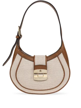 Furla Small Club 2 leather-trim Shoulder Bag | Neutrals | FARFETCH