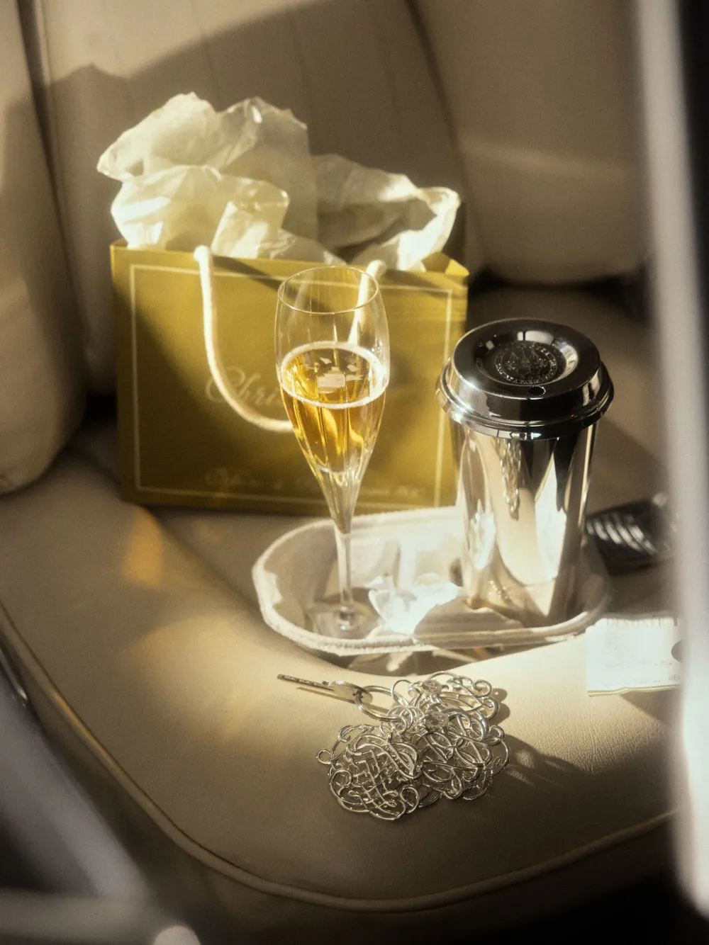 Christofle Iriana Crystal Flutes two-piece Set | White | FARFETCH