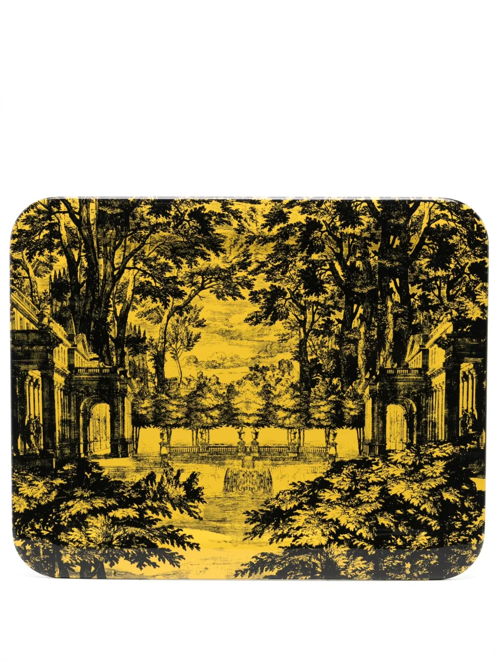 Fornasetti Giardino Settecentesco Tray (60cm x 40cm) | Black | FARFETCH