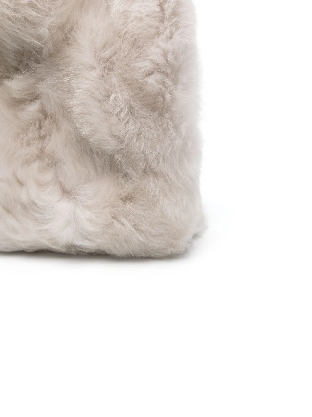 Blancha Large Shearling Tote Bag | White | FARFETCH UK