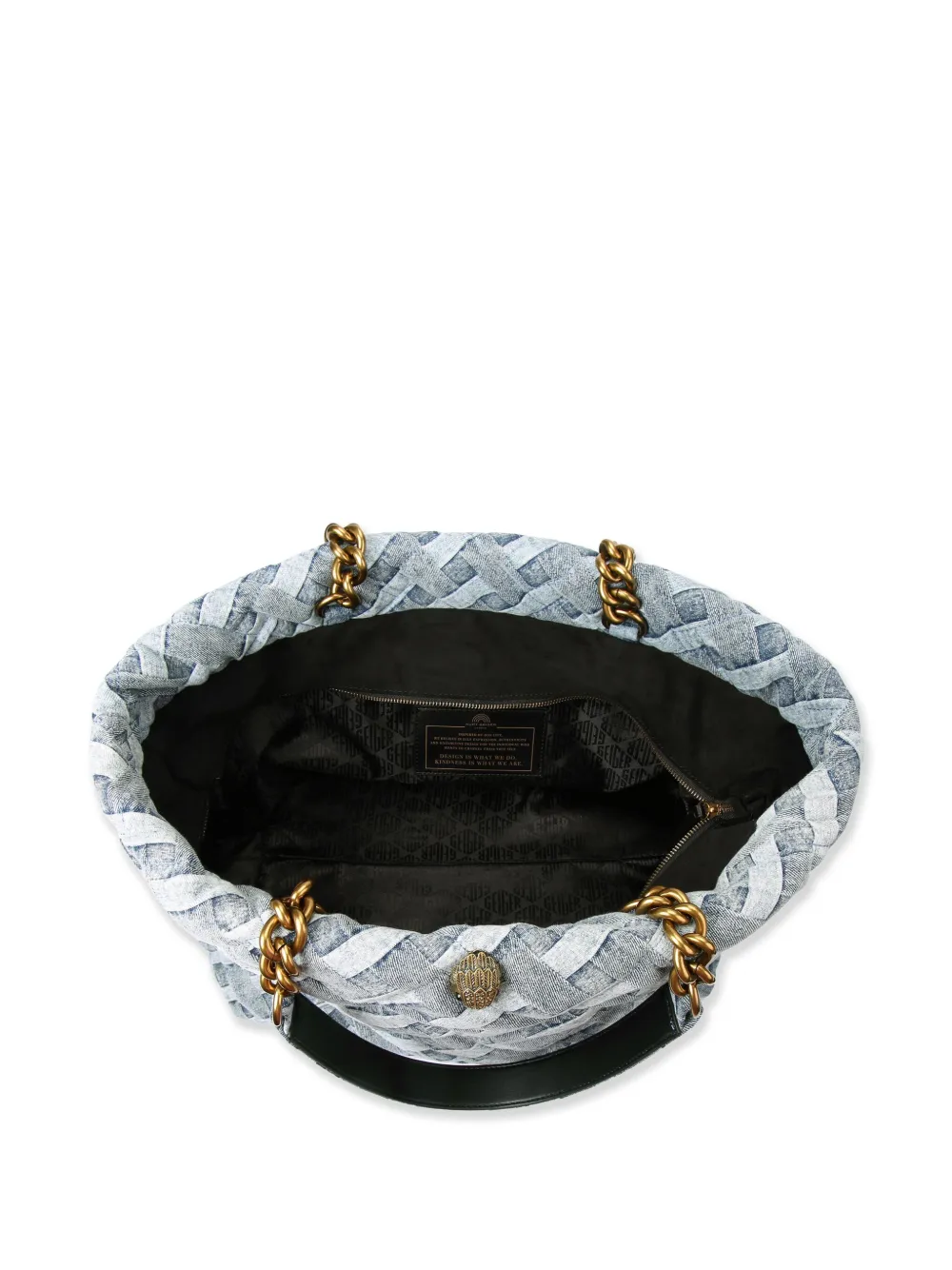 Kurt Geiger London Kensignton interwoven-design Denim Tote Bag | Blue ...