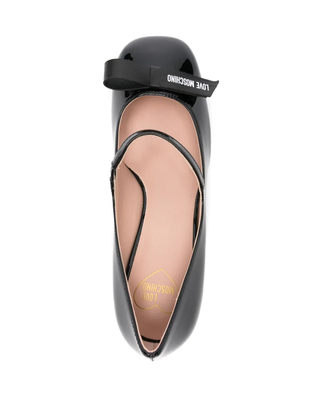 Love Moschino 50mm logo-print Mary Jane Shoes | Black | FARFETCH