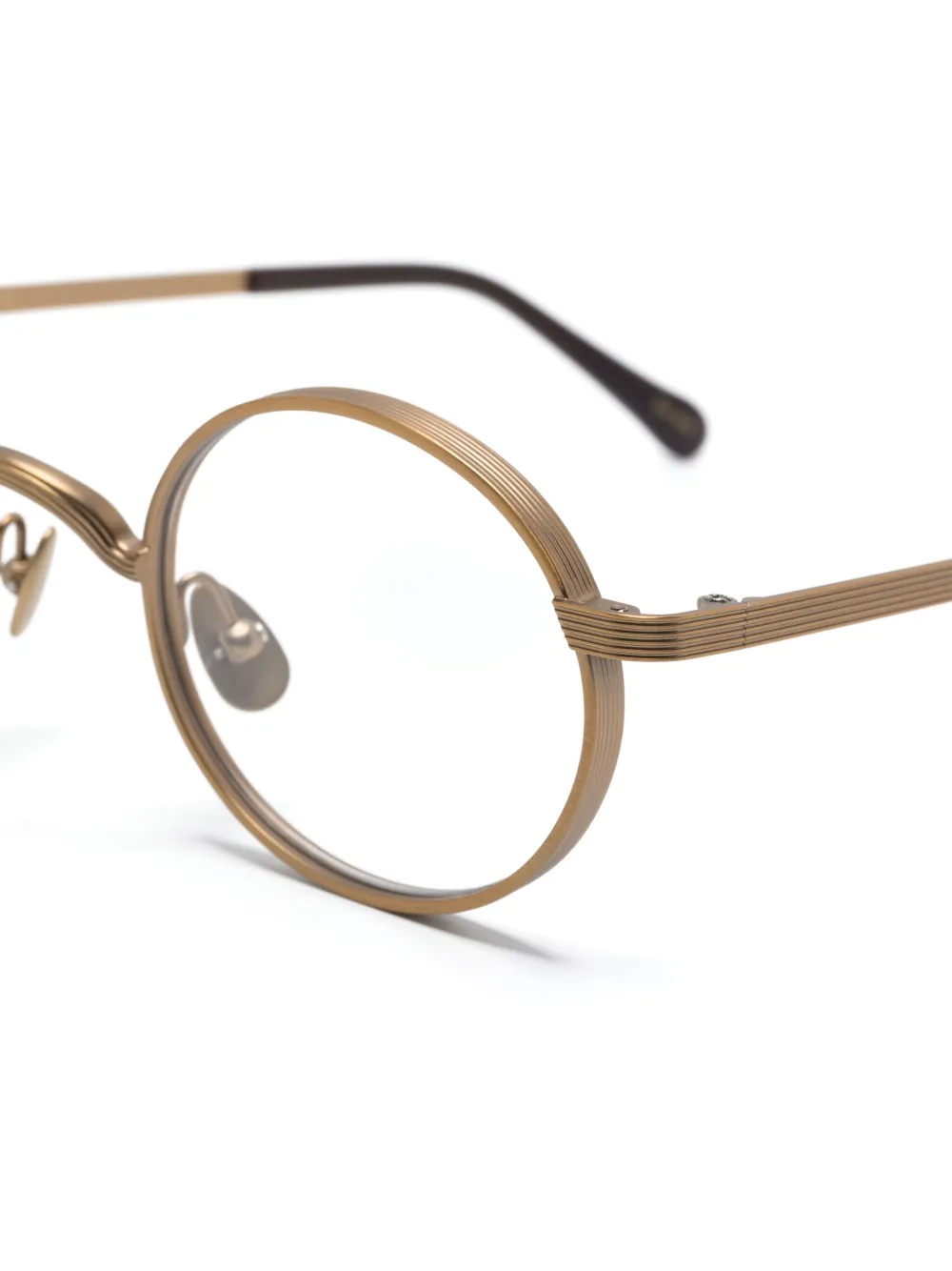 Moscot Moyel ラウンド眼鏡フレーム | ゴールドトーン | FARFETCH JP