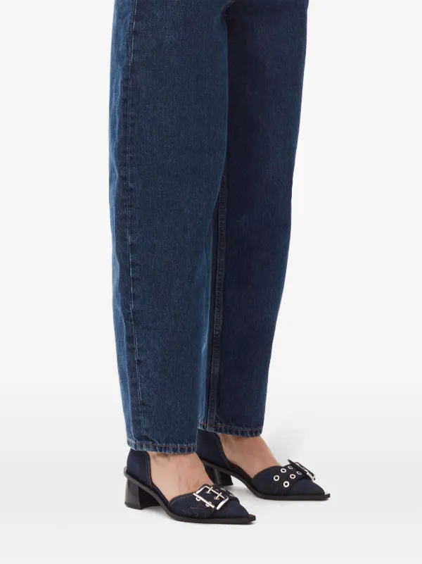 GANNI バックルディテール デニムパンプス | ブルー | FARFETCH JP GANNI バックルディテール デニムパンプス | ブルー | FARFETCH JP