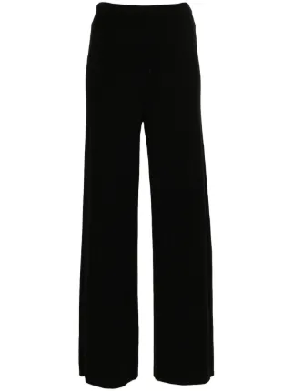 Lisa Yang Marlo straight-leg Knitted Trousers | Black | FARFETCH KW
